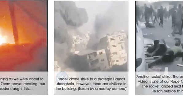 Gaza bombs filmed by prayer group | Evangelicals Now