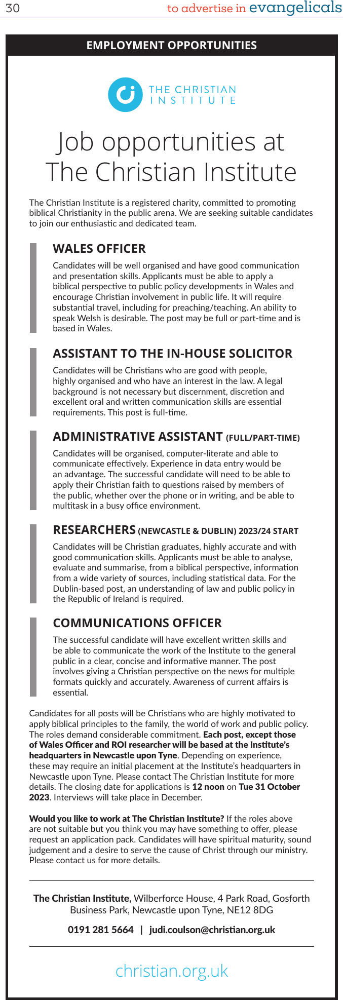 Evangelicals Now | Global coverage of God's work