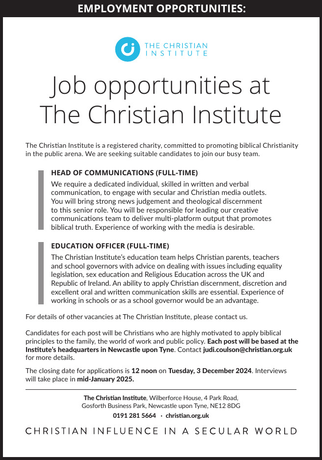 Looking for a job? | Evangelicals Now
