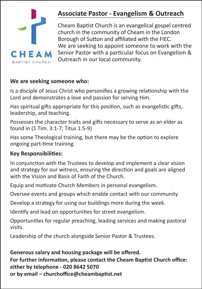 Looking for a job? | Evangelicals Now